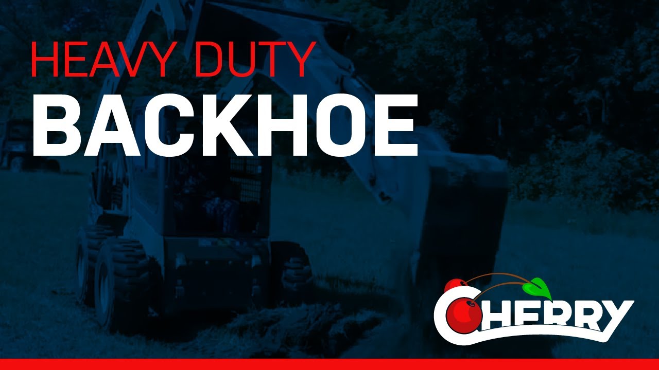 Backhoe Skid Steer & Loader Attachment | Cherry Attachments - YouTube