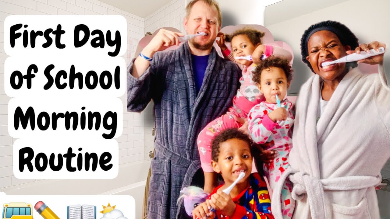Our FIRST Day of School MORNING ROUTINE!🌤 - YouTube