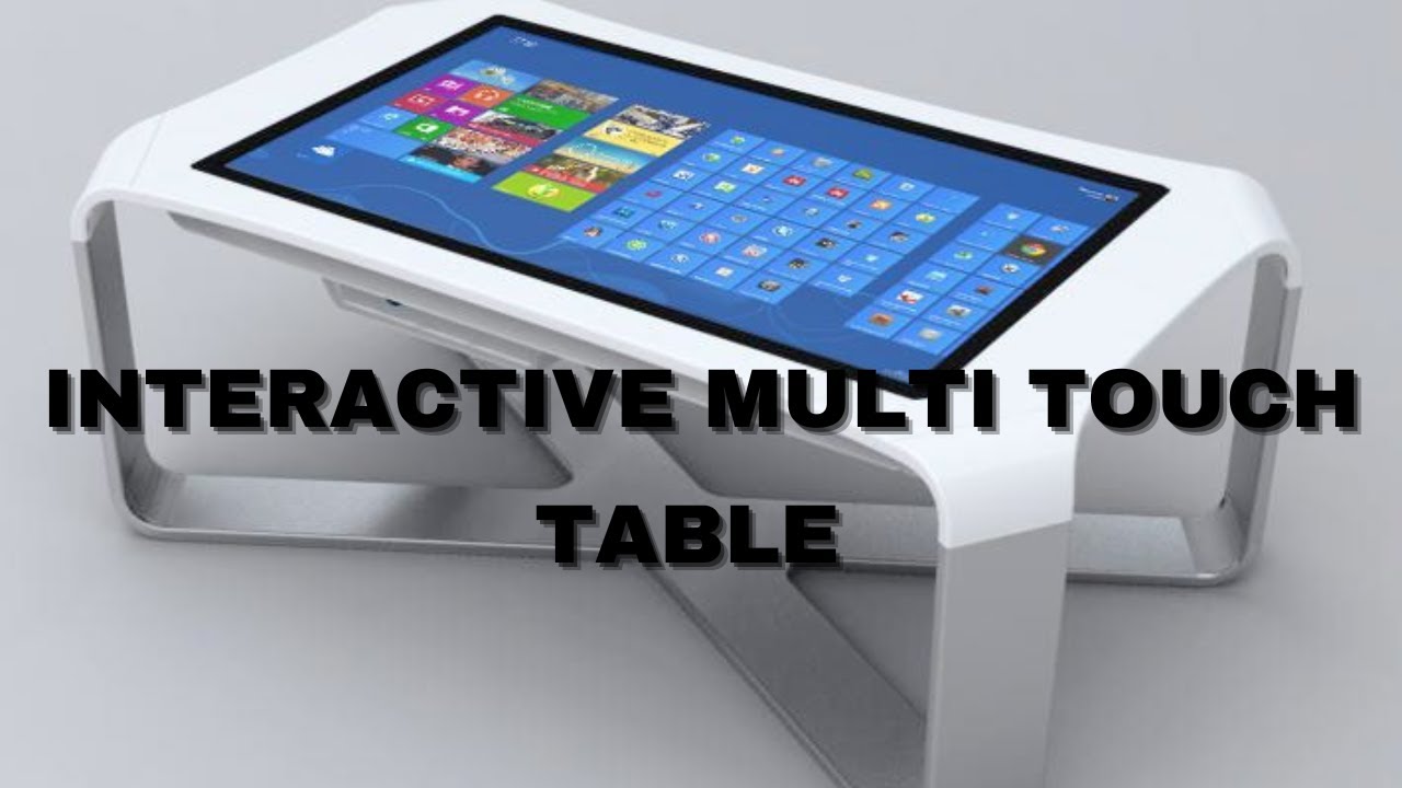 interactive multi touch table|| D_square multi touch screen table - YouTube