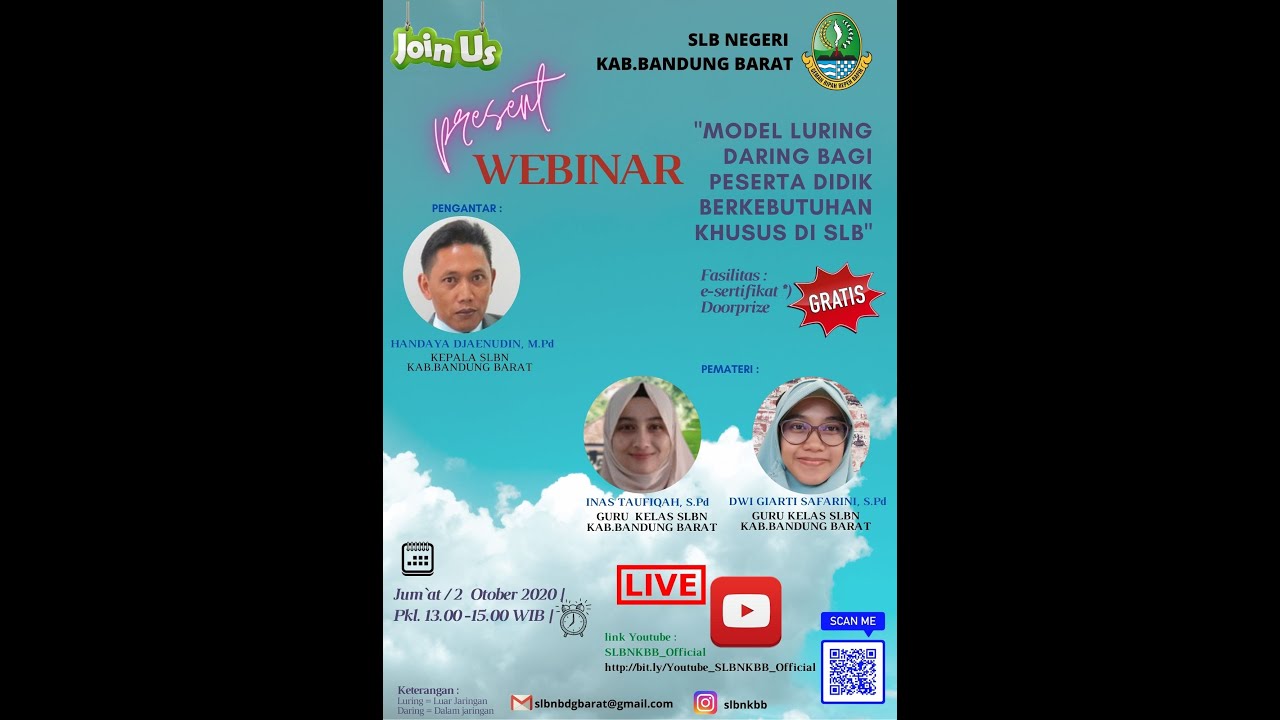 WEBINAR : "MODEL LURING DARING BAGI PESERTA DIDIK BERKEBUTUHAN KHUSUS ...