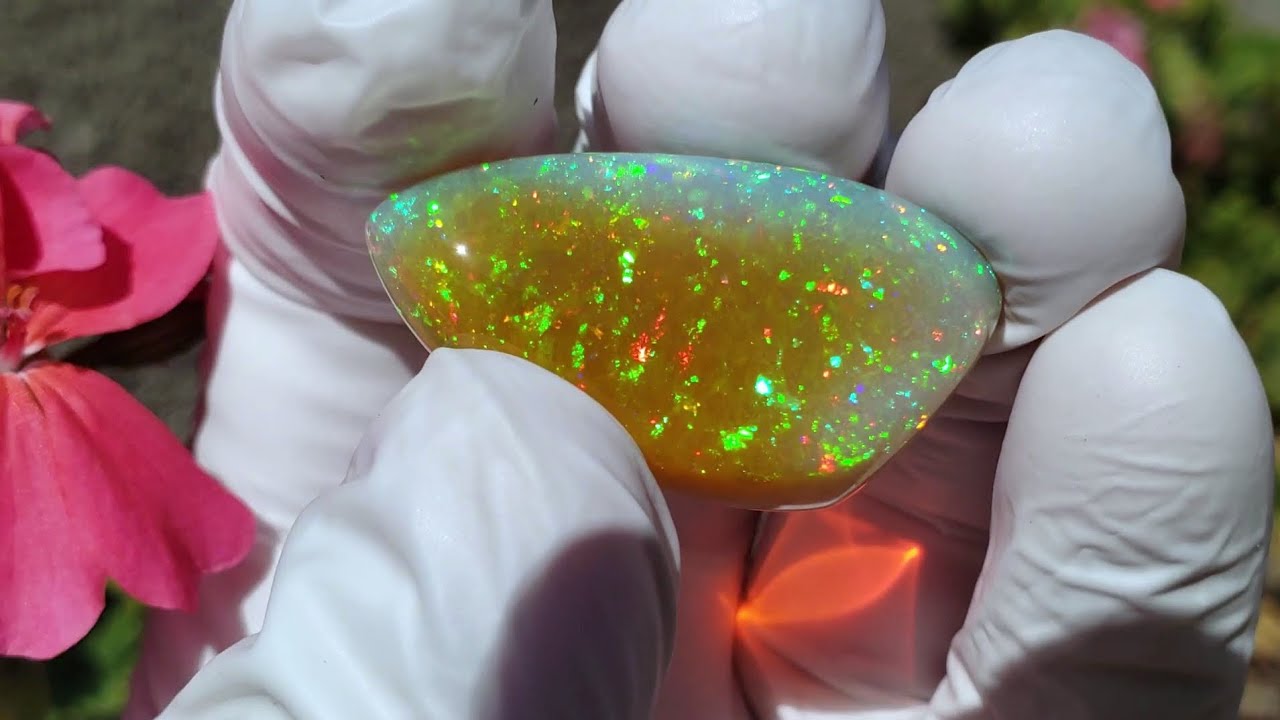 Big Pinfire Patterned Opal from Ethiopia - YouTube