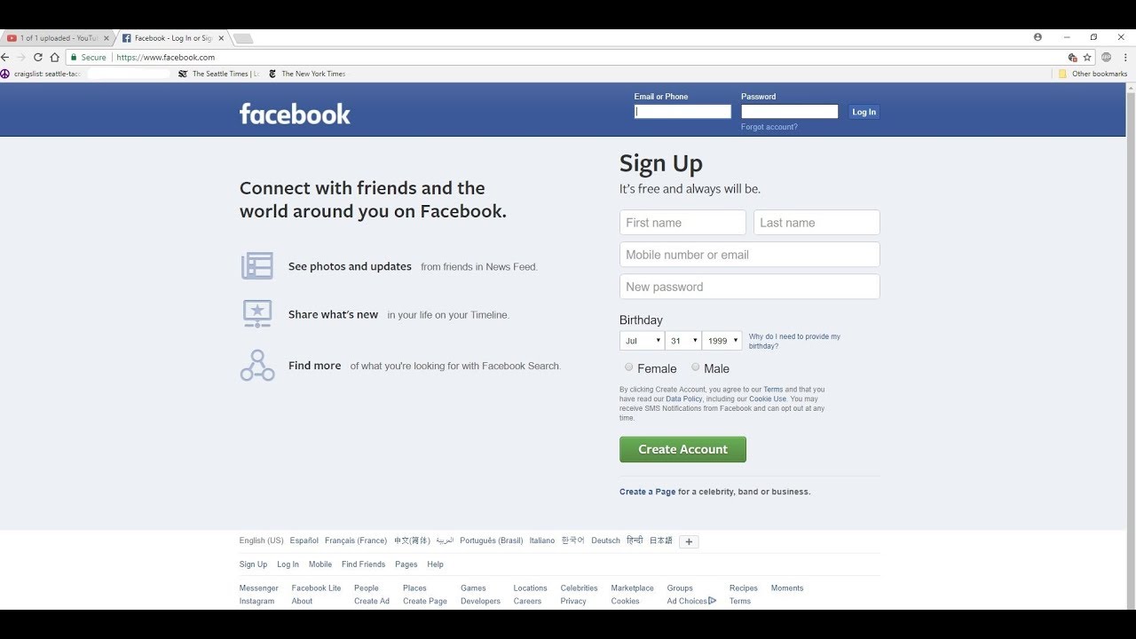 Facebook : Google chrome : How to prevent Email Address from showing up ...