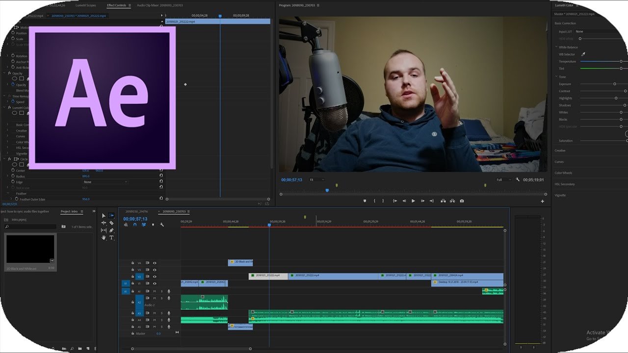 HOW TO SYNC AUDIO AND VIDEO TOGETHER 2018 | Using Any Video Editor ...