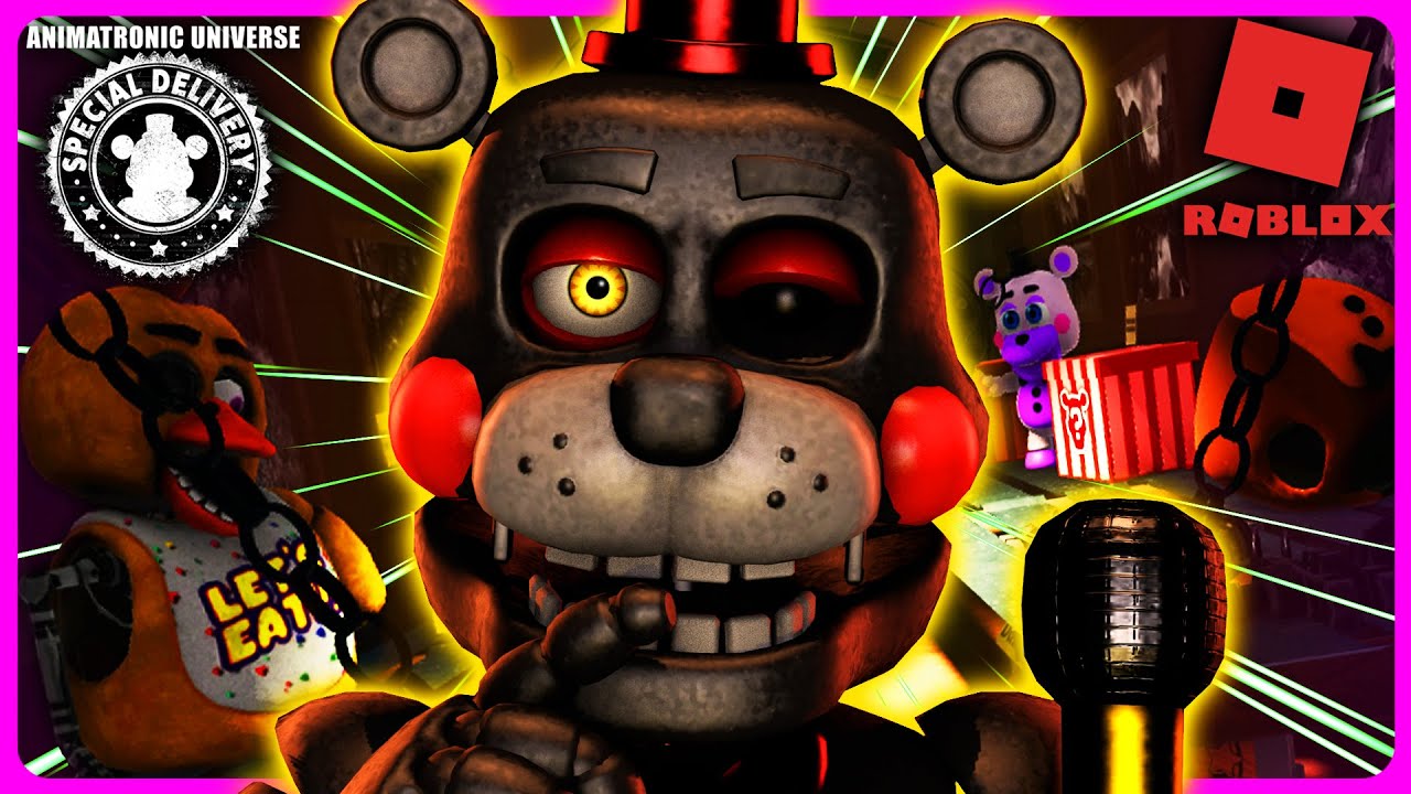 Roblox FNAF | AU: Special Delivery | Defeating Lefty And BREAKING ...