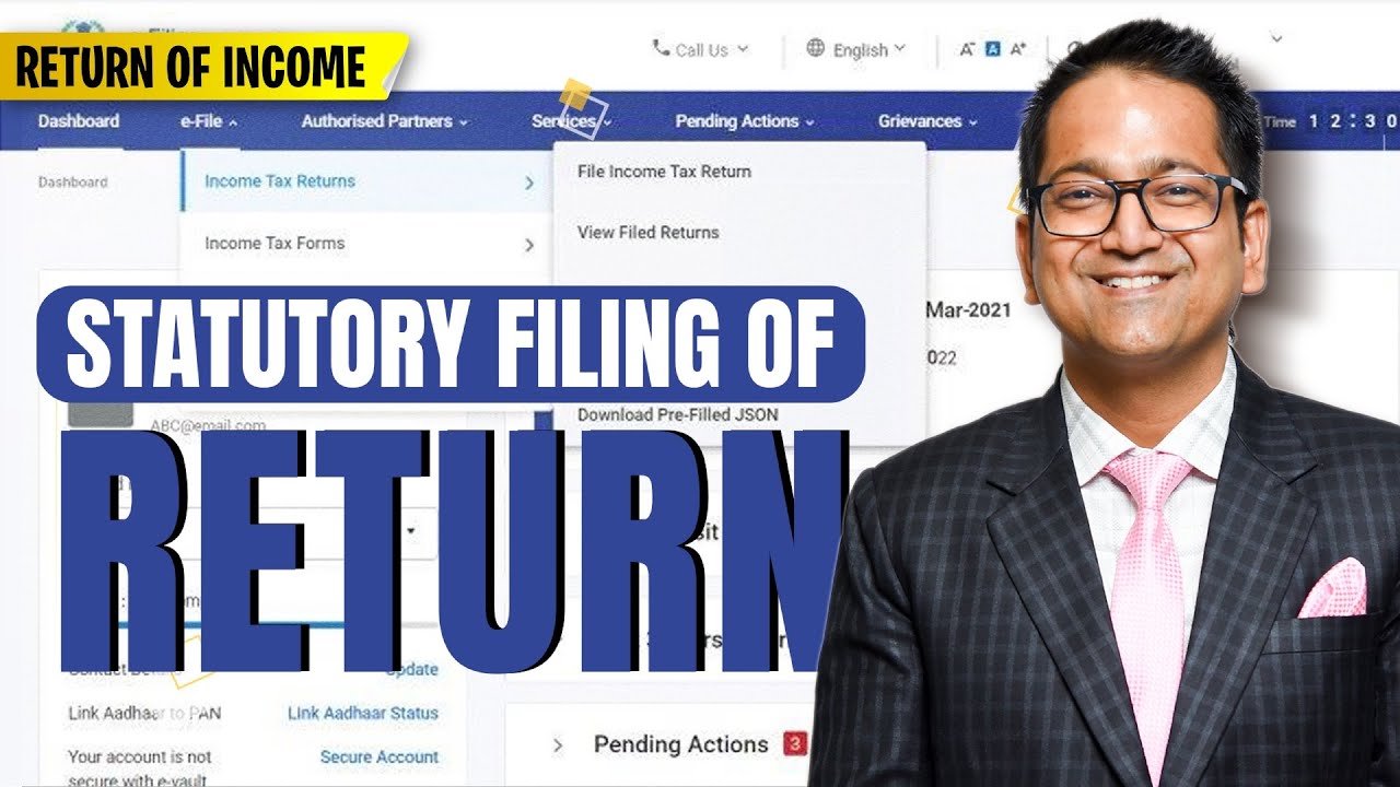 182. Statutory Filing of Return Sec 139(1) | Due Date of Filing ROI ...