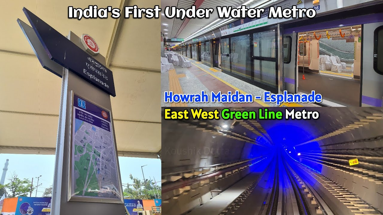 Howrah Maidan - Esplanade Green Line Metro | India's First Under Water ...