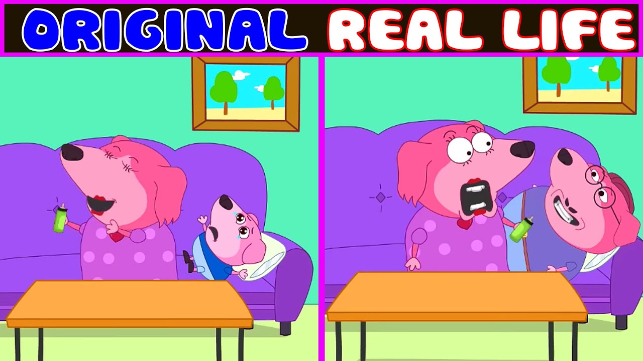 George Pig Switch With Daddy - Peppa Pig Original vs Real life Peppa ...
