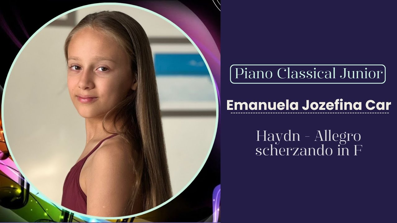 Haydn - Allegro scherzando in F by Emanuela Jozefina Car - YouTube