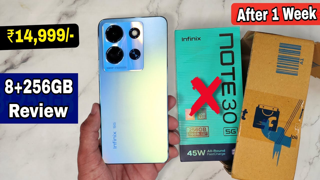 Infinix note 30 5g flipkart unboxing & review after 1 week | Camera ...