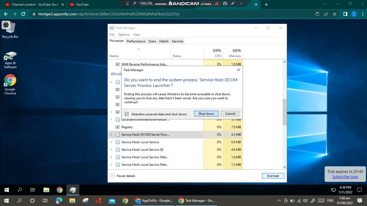 Windows 10 has BSOD On AppOnFly - YouTube