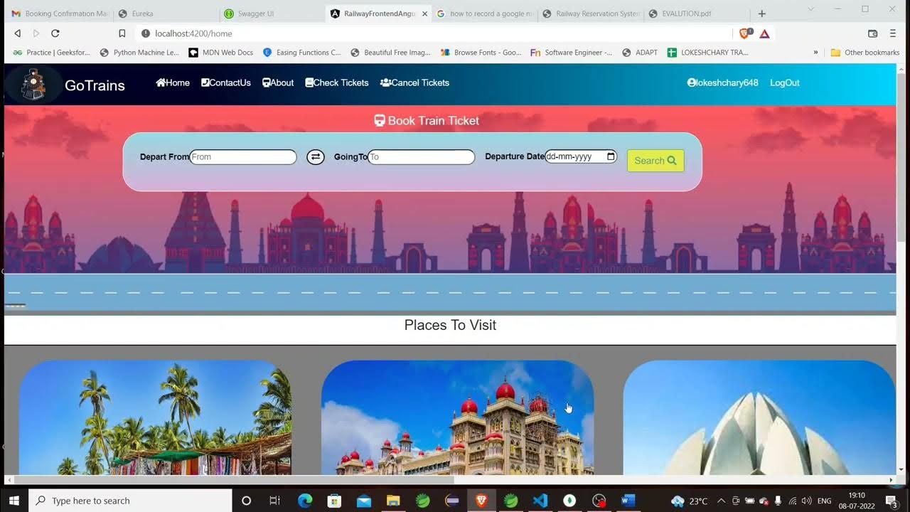 Online Railway Reservation System using Spring boot and Angular - YouTube