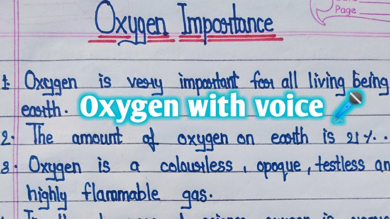 Oxygen Essay || 10 line on oxygen in English | Oxygen 10 line essay in ...