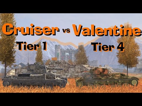 WOT Blitz Can Cruiser II Destroy Valentine II - YouTube
