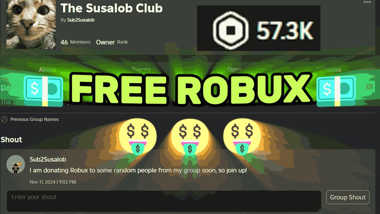 (LIVE) Donating FREE Robux to anyone in my Roblox Group! 🤑💵 - YouTube