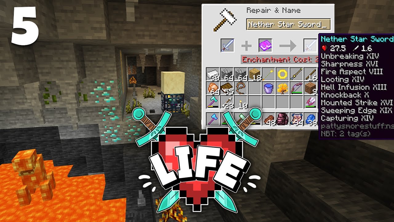 X Life: Mining for Super OP Gear | Minecraft Modded SMP [Episode 5 ...