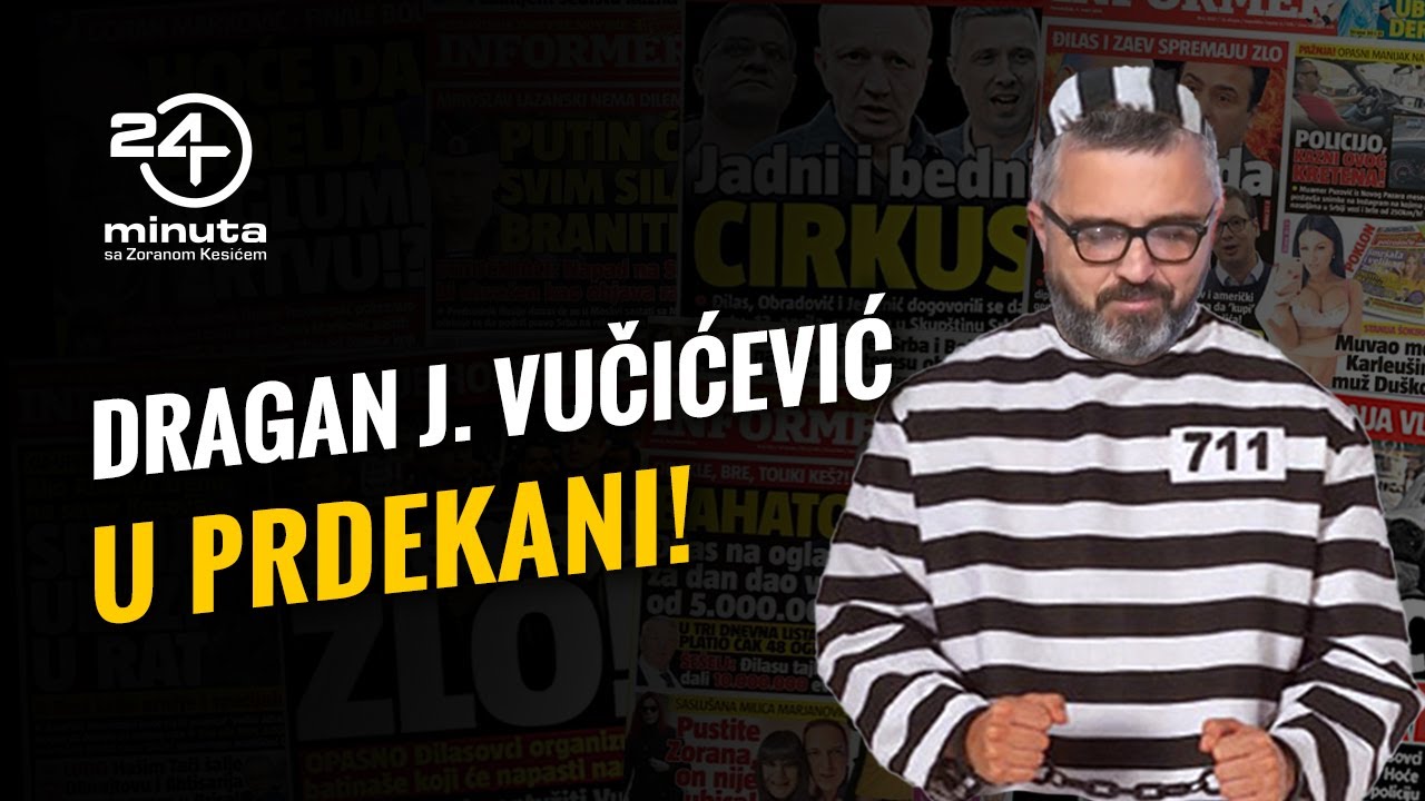 Dragan J. Vučićević u prdekani! Čoveku koji izaziva zatvor preti zatvor ...