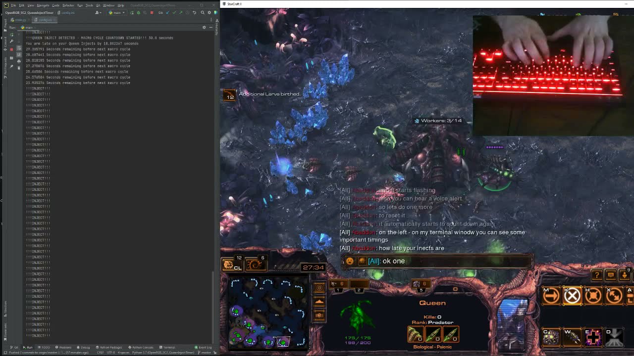 SC2 Interactive Inject Timer (Voice and RGB Lighting alerts) - YouTube