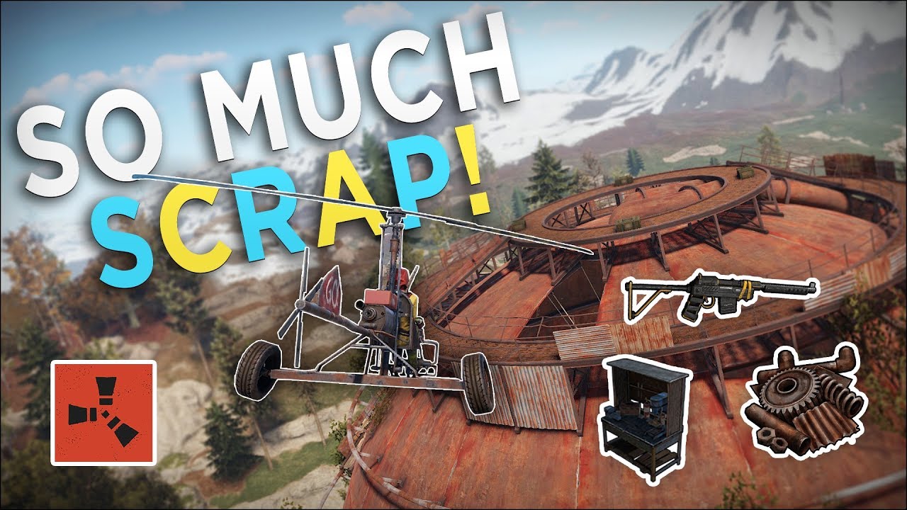 Making HUGE PROFIT from looting STACKED LOOT ROOMS using the MINICOPTER ...