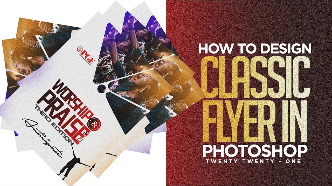 How to design classic church flyer ||Photoshop Tutorials - YouTube