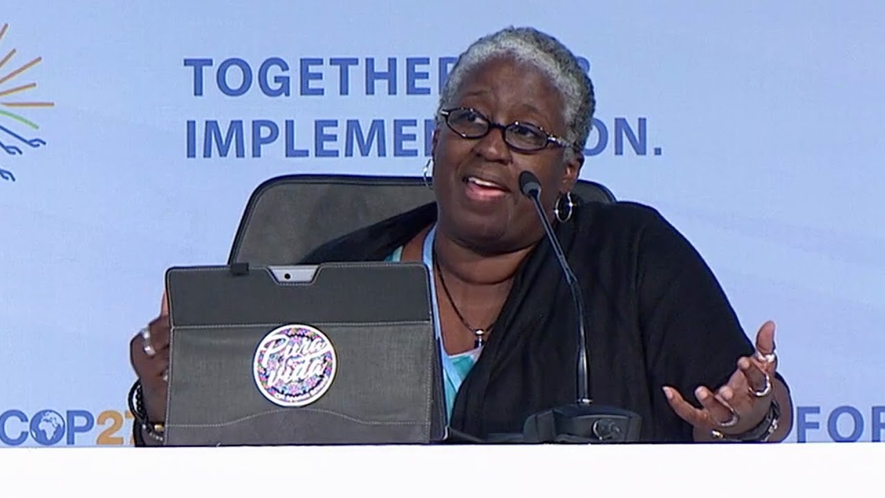 Jacqueline Patterson speaks at COP27 press conference - YouTube