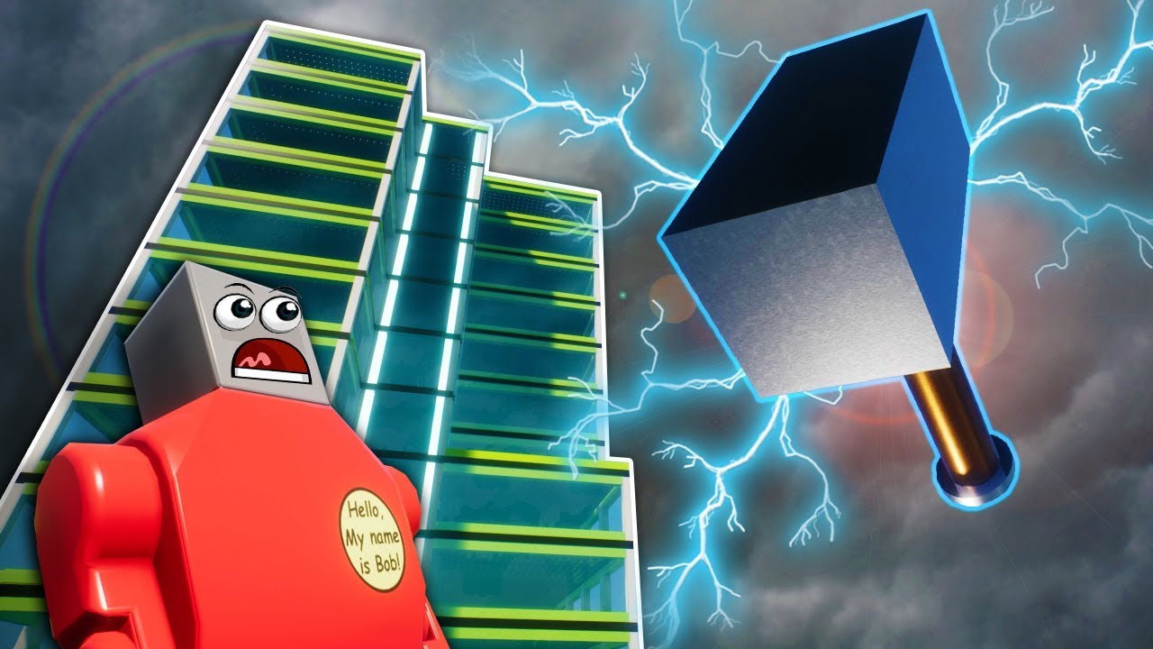 We Crashed Thor's Hammer Through a Lego Tower! - Brick Rigs Multiplayer ...