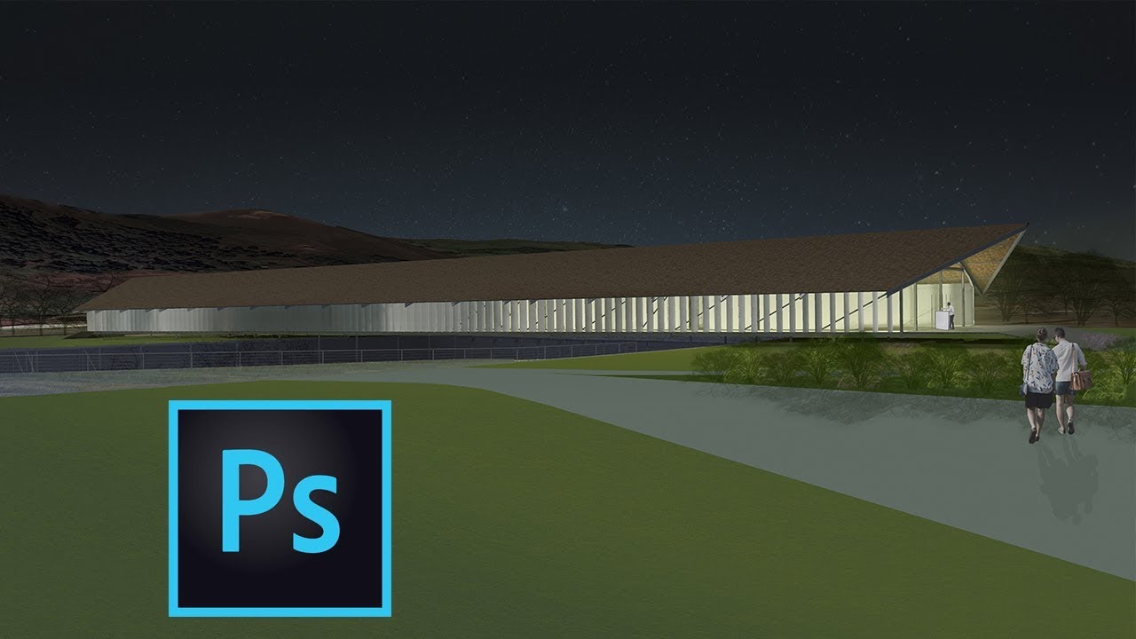 PHOTOSHOP POST PRODUCTION: Architectural Visualization - YouTube