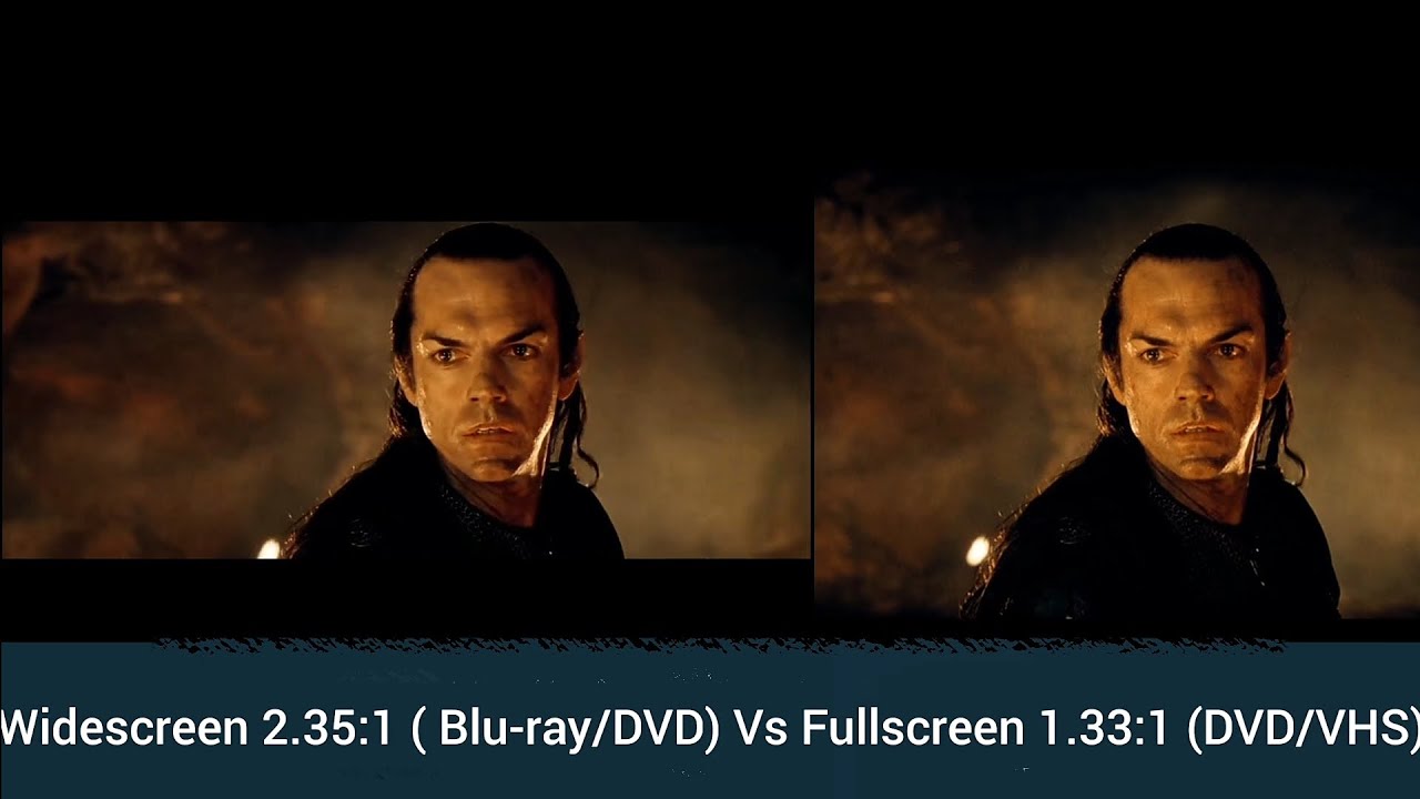 The Lord Of the Rings: The Fellowship Of The Ring widescreen vs full ...