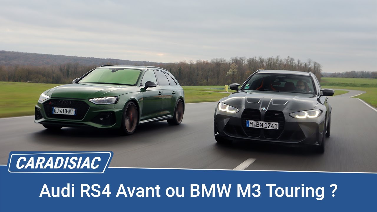 Comparatif - Les essais de Soheil Ayari - BMW M3 Touring VS Audi RS4 avant : livraison express ...