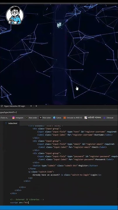 How to make animated dynamic login & registration form using html css ...
