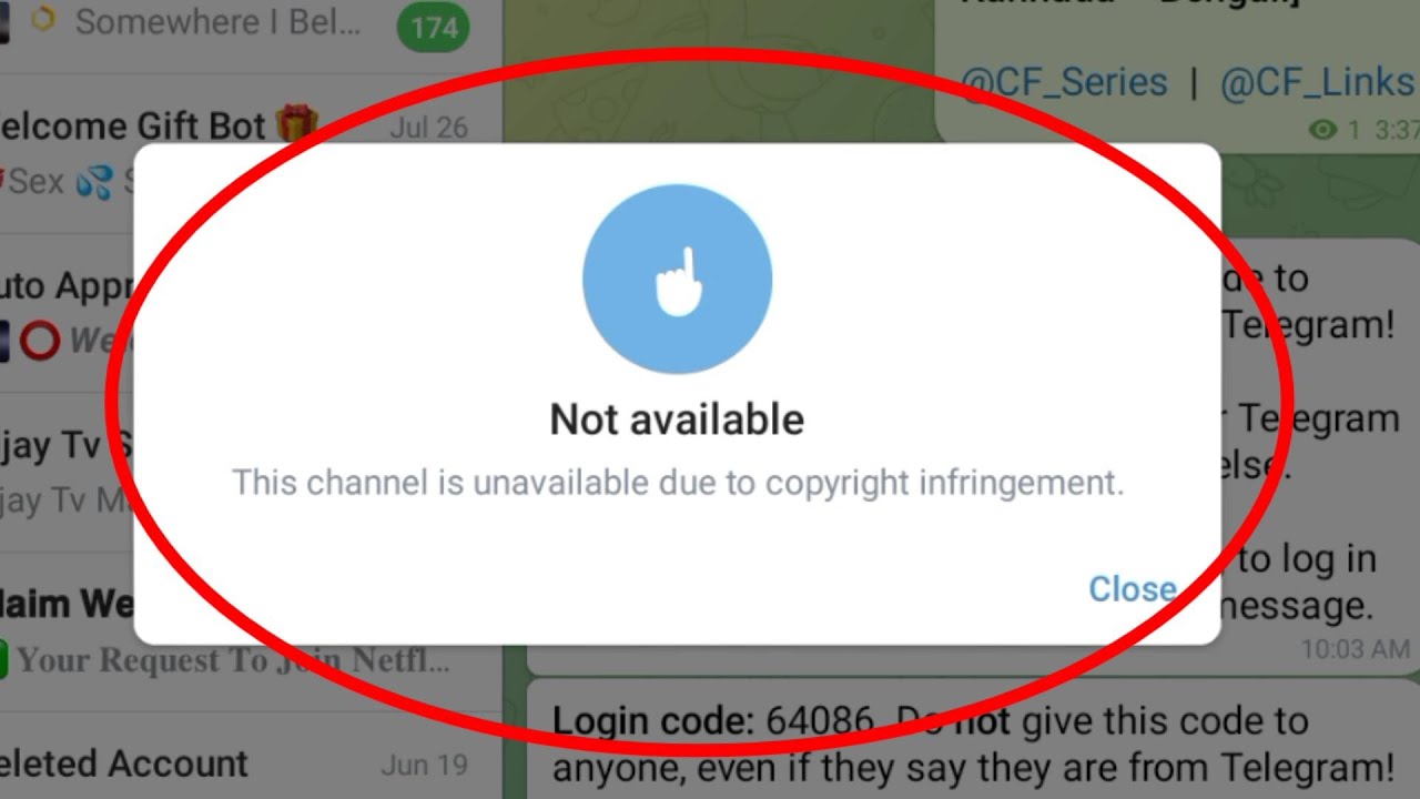 Telegram Not available Problem | This channel is unavailable due to ...