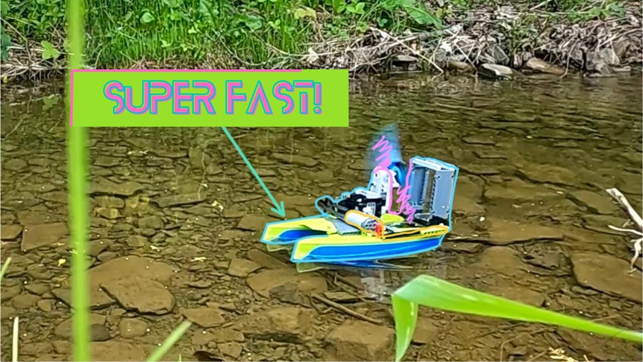 LEGO technic fan boat (powered by BuWizz) - YouTube