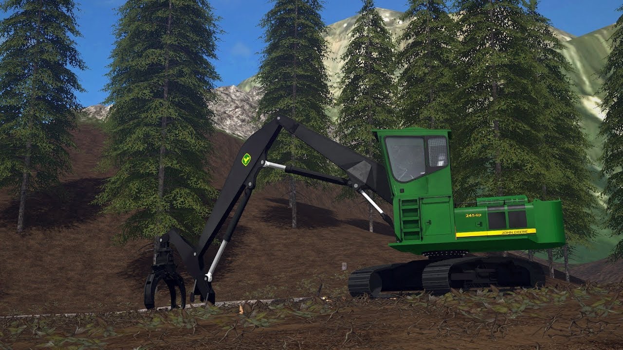 FS17-JD2454D Loading Log Truck - YouTube
