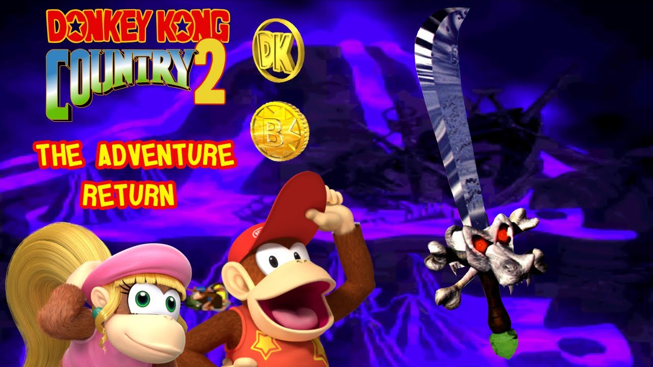Donkey Kong Country 2 The Adventure Return - Mundo 2 (Moédas DK + Bonus ...