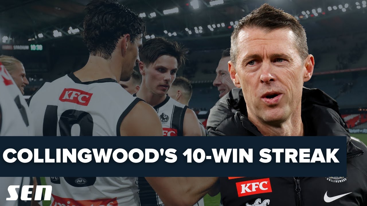 Collingwood AFL coach Craig McRae talks his side's INCREDIBLE season ...