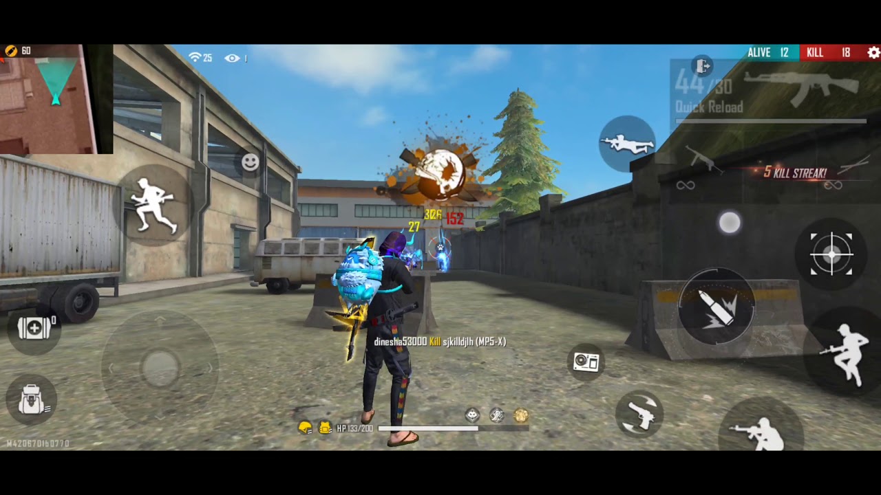 Emote Head shot with Max_AK_47 | free fire | Akhand-Bharat | OP game play - YouTube