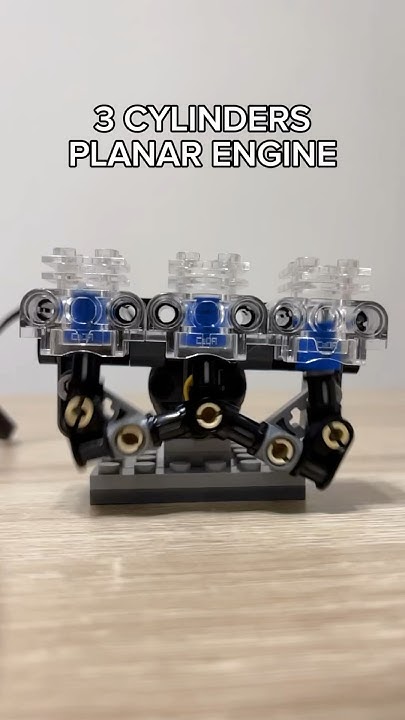 3 Cylinders Planar Engine Test (original design by LEGO Technic Mastery ...