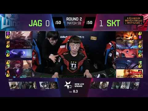 19 03 2018 SKT vs JAG Highlight ALL GAMES LCK Spring 2018 SK Telecom T1 vs Jin Air Green Wings ...