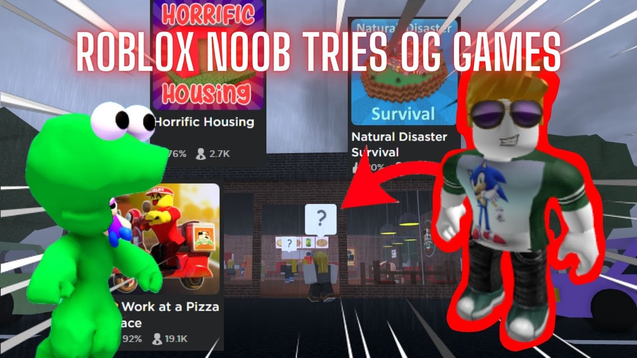 Roblox NOOB Tries ROBLOX GAMES... [Part 1] - YouTube
