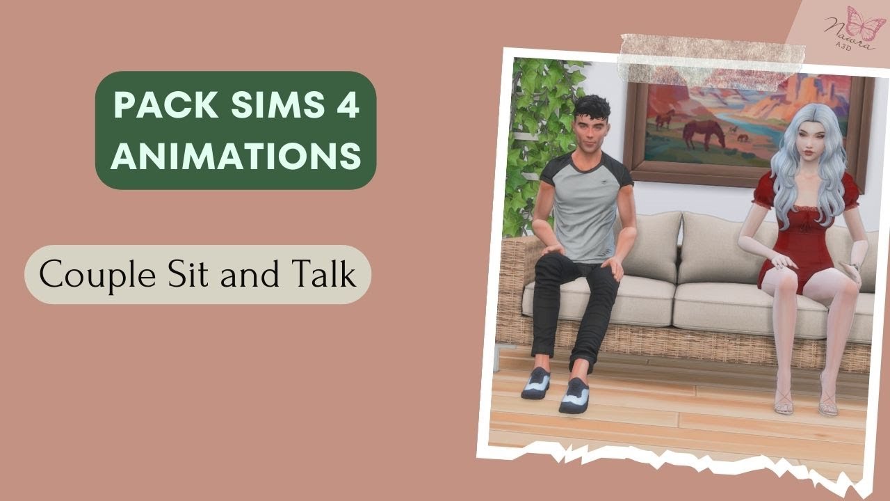 THE SIMS 4 ANIMATION - COUPLE SIT AND TALK - DOWNLOAD - YouTube