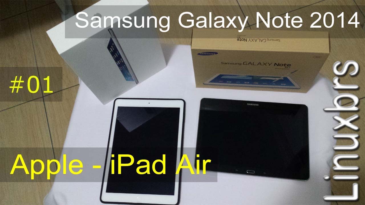 Samsung Galaxy Note 10 2014 Edition e Apple iPad Air - Especificações e ...