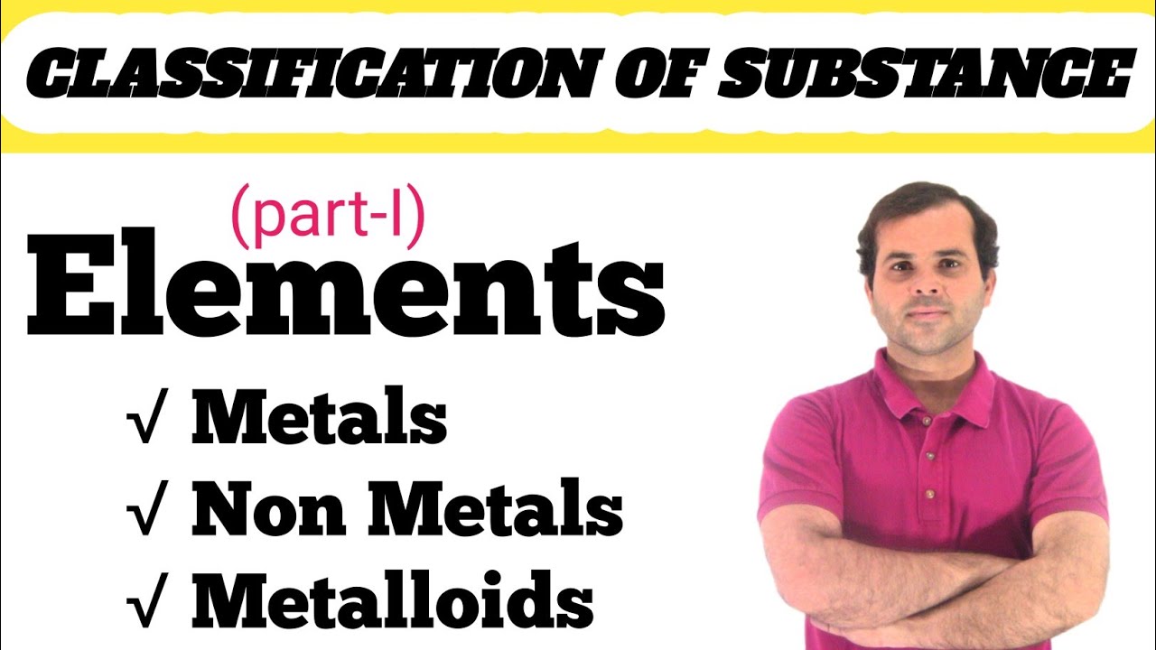 Classification Of Substances|| Elements and Types Of Elements.By Easy ...