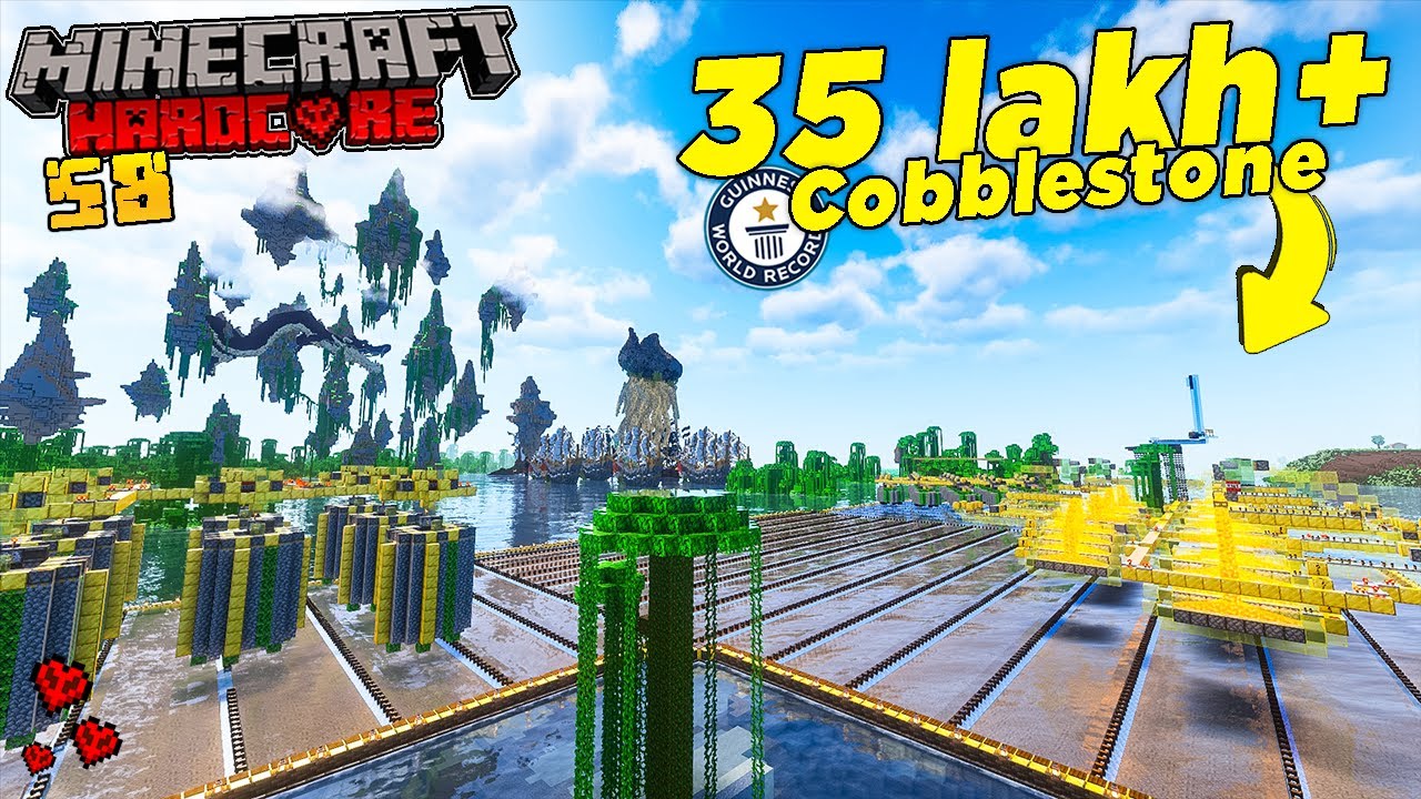 We Made WORLD BIGGEST COBBLESTONE FARM In Minecraft Hardcore - YouTube