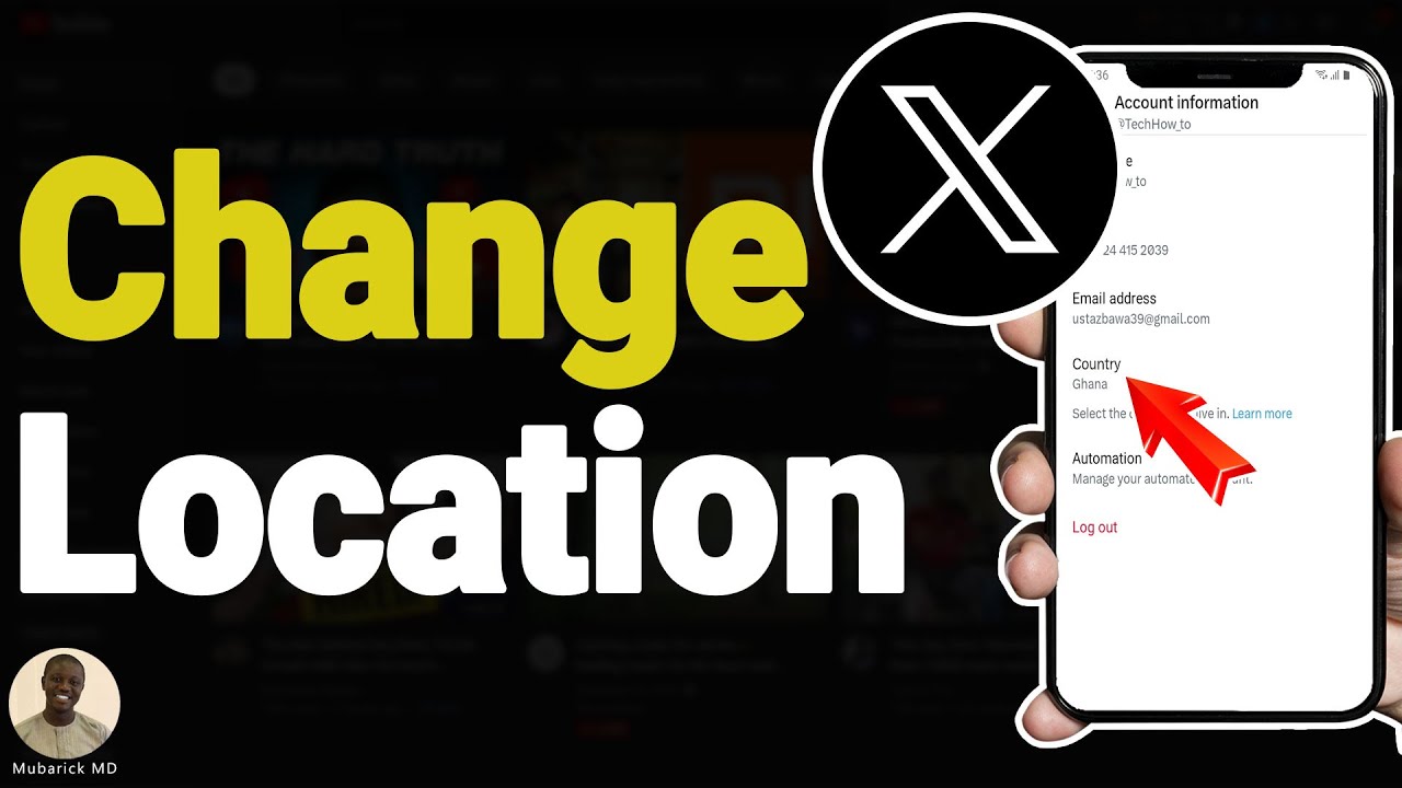 How to Change Country Location on X (Twitter) 2024 - Full Guide - YouTube