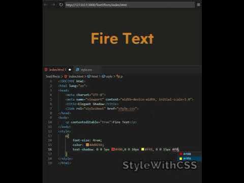 Text Effect using CSS #7 |⚡ CSS Shorts for beginners #ytshorts #css # ...