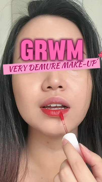 GRWM—VERY DEMURE MAKEUP feat. Age20s Cushion Foundation and Peripera Mood Glowy Lip Tint 🫶🏻💋 ...