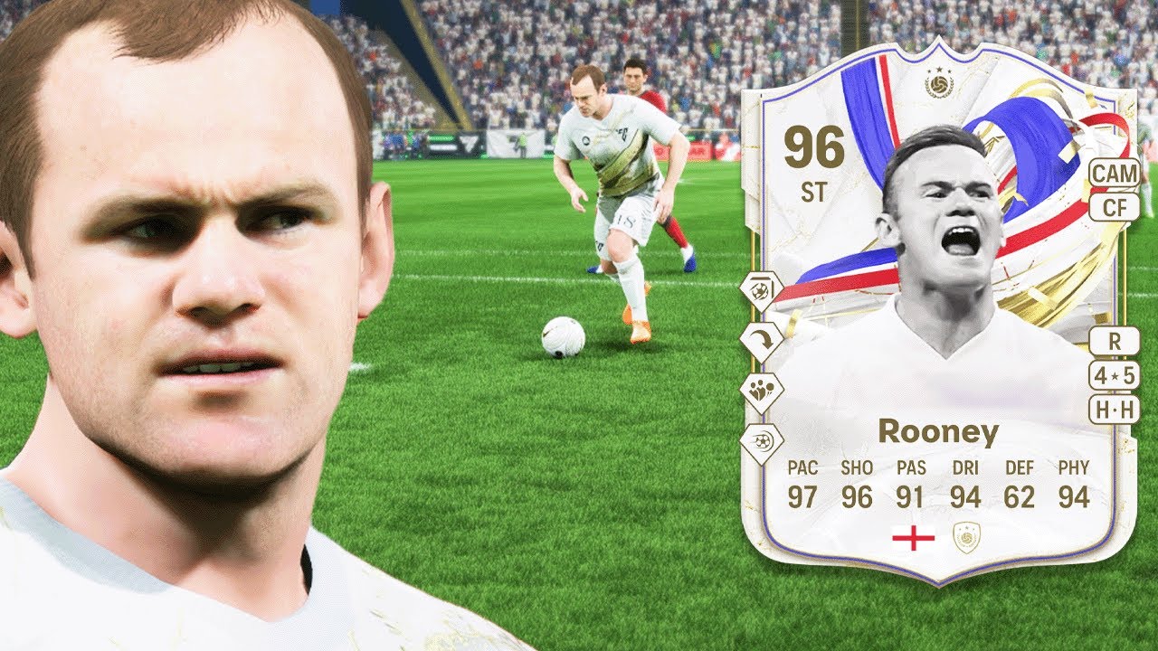 96 GREATS OF THE GAME ICON WAYNE ROONEY SBC PLAYER REVIEW | EA FC 24 ...