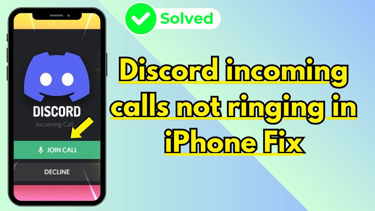 Discord incoming calls not ringing in iPhone Fix | iOS | 2024 - YouTube