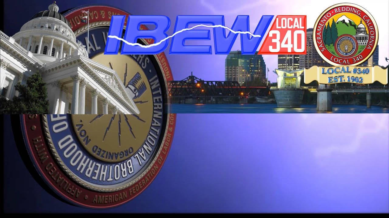 IBEW website header with lightning - YouTube