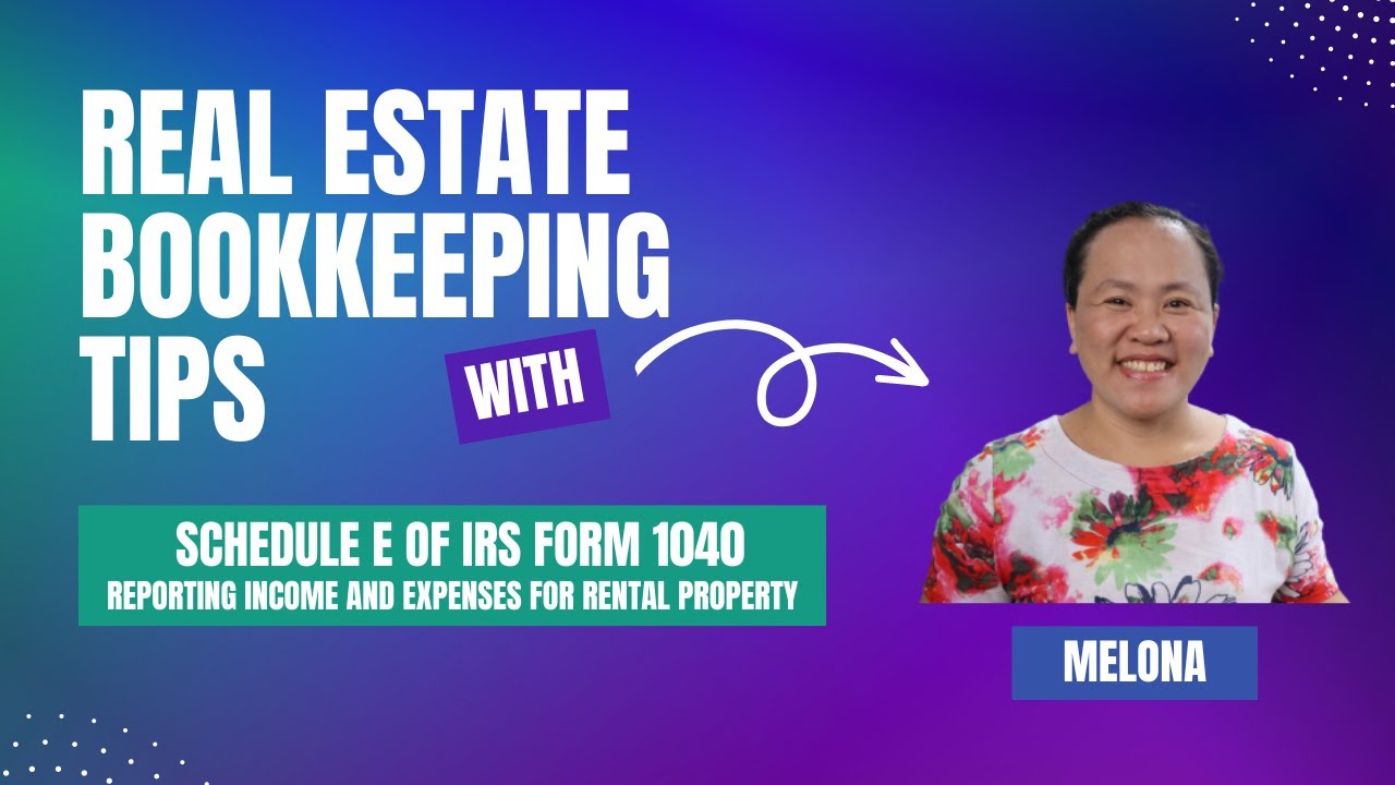 Familiarizing with Schedule E of IRS Form 1040 (Rental Properties ...