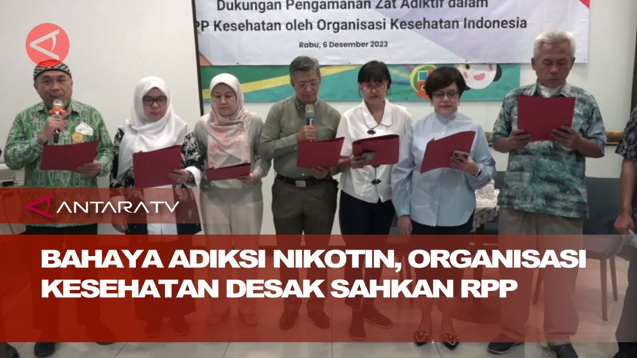 Bahaya adiksi nikotin, organisasi kesehatan desak sahkan RPP - YouTube
